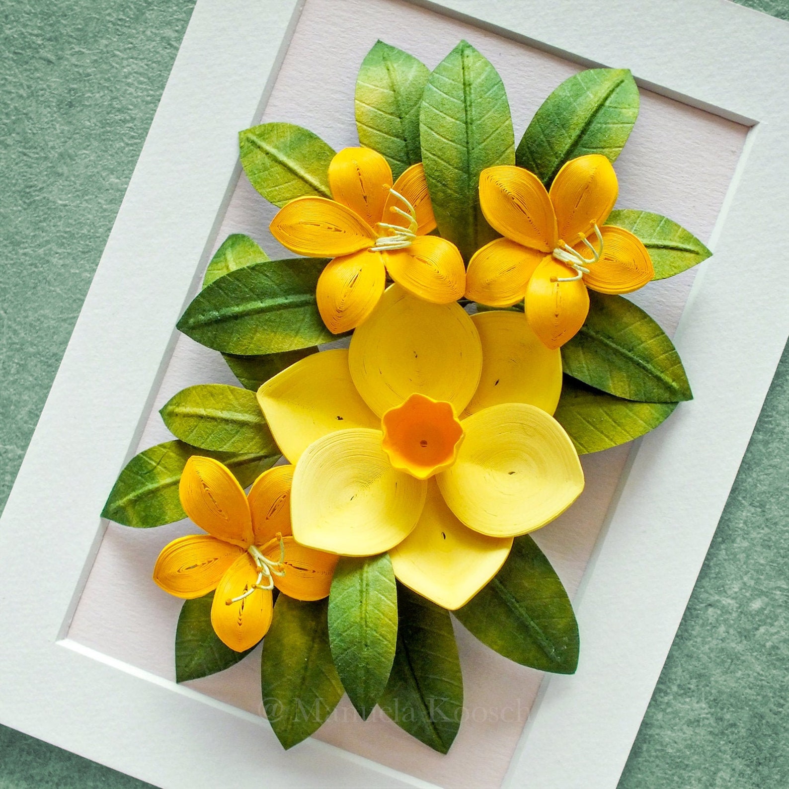 Gemini Birth Flower Gift: Yellow Daffodil, Azalea Wall Art - Flowers ...