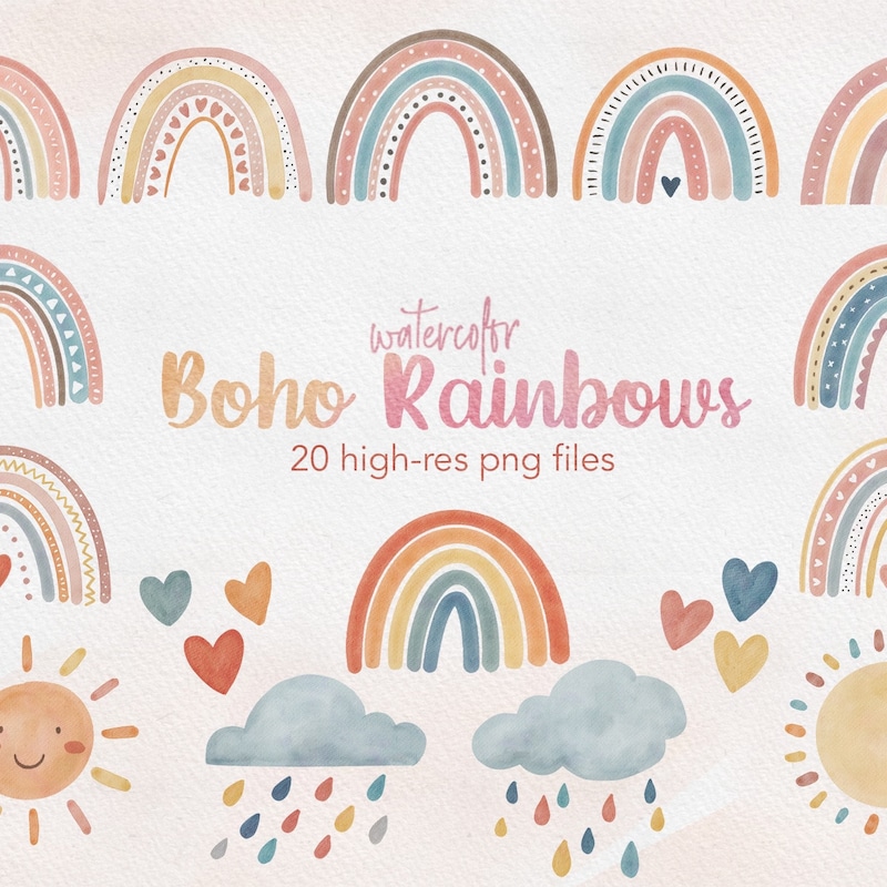 Boho Rainbow Decor - Etsy