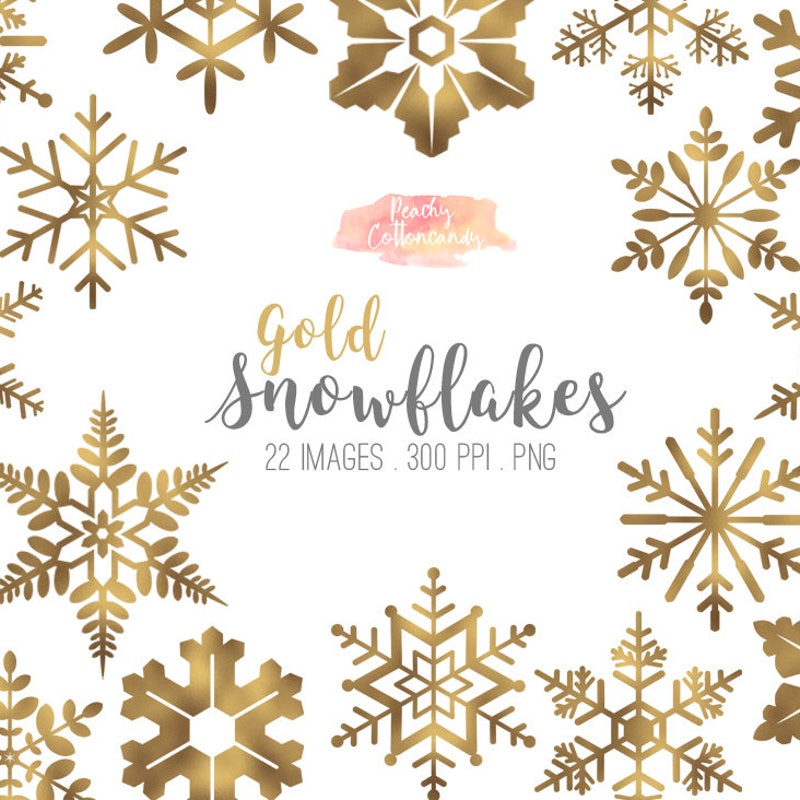 Snowflake Clip Art - Etsy