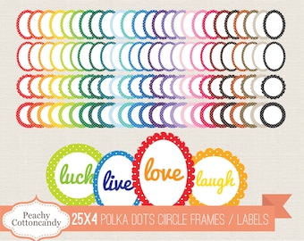 Polka Dot Frames | Etsy