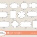48 Hand-drawn Curly Frames Clipart: Doodle Frames (digital Download) - Etsy