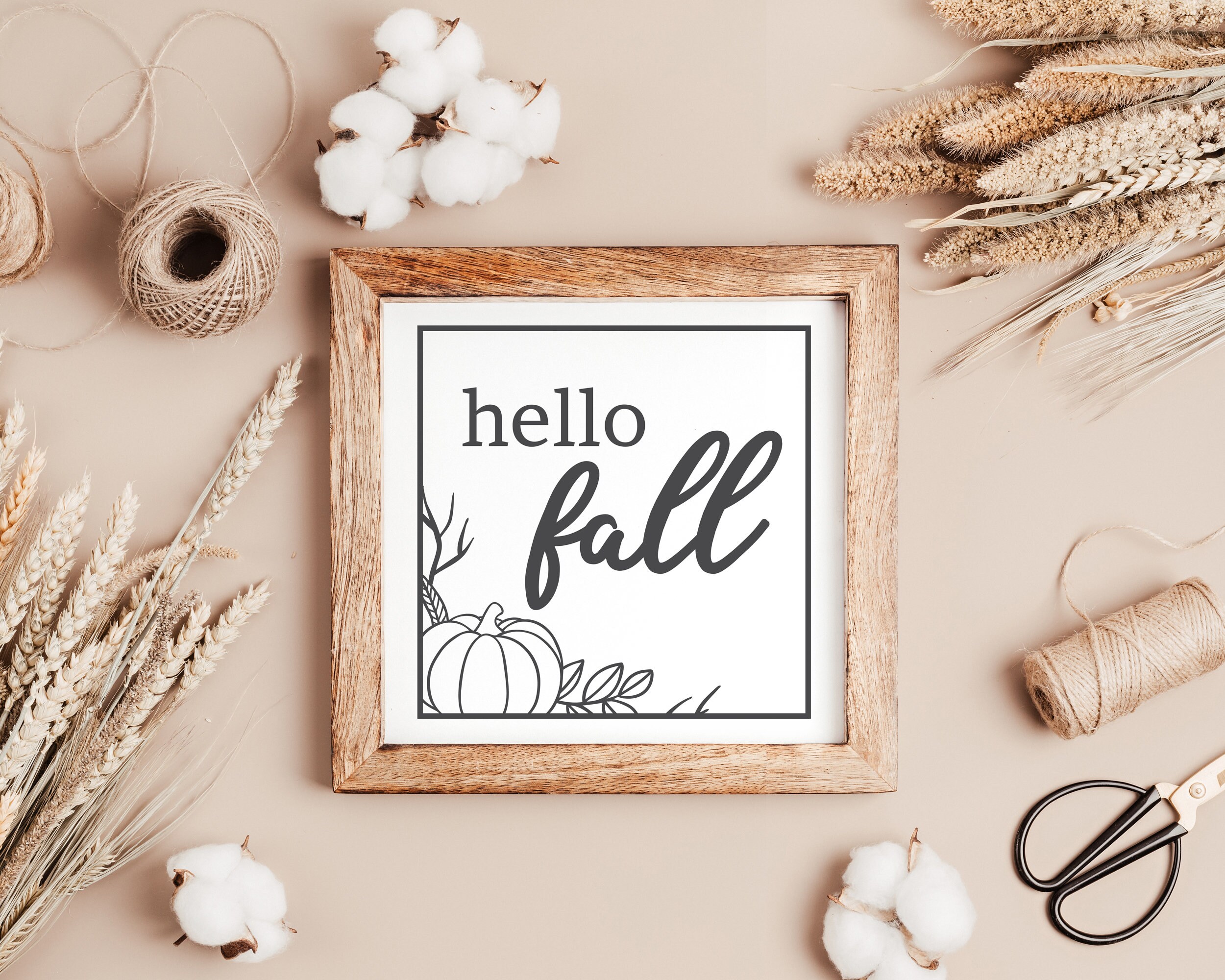 BUY 4 GET 50% OFF Hand Drawn Fall Frame Svg Autumn Frame Svg - Etsy
