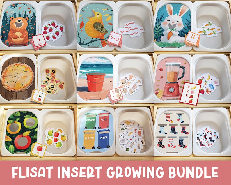 Flisat Insert Growing Bundle: 50+ Designs, Preschool Learning (digital ...
