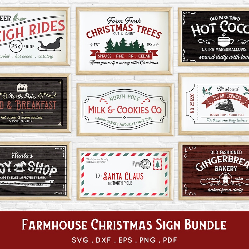 Farmhouse Christmas Sign - Etsy