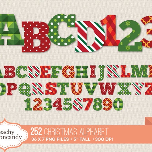 BUY 4 GET 50% OFF 180 Digital Polka Dot Alphabet Clip Art / - Etsy
