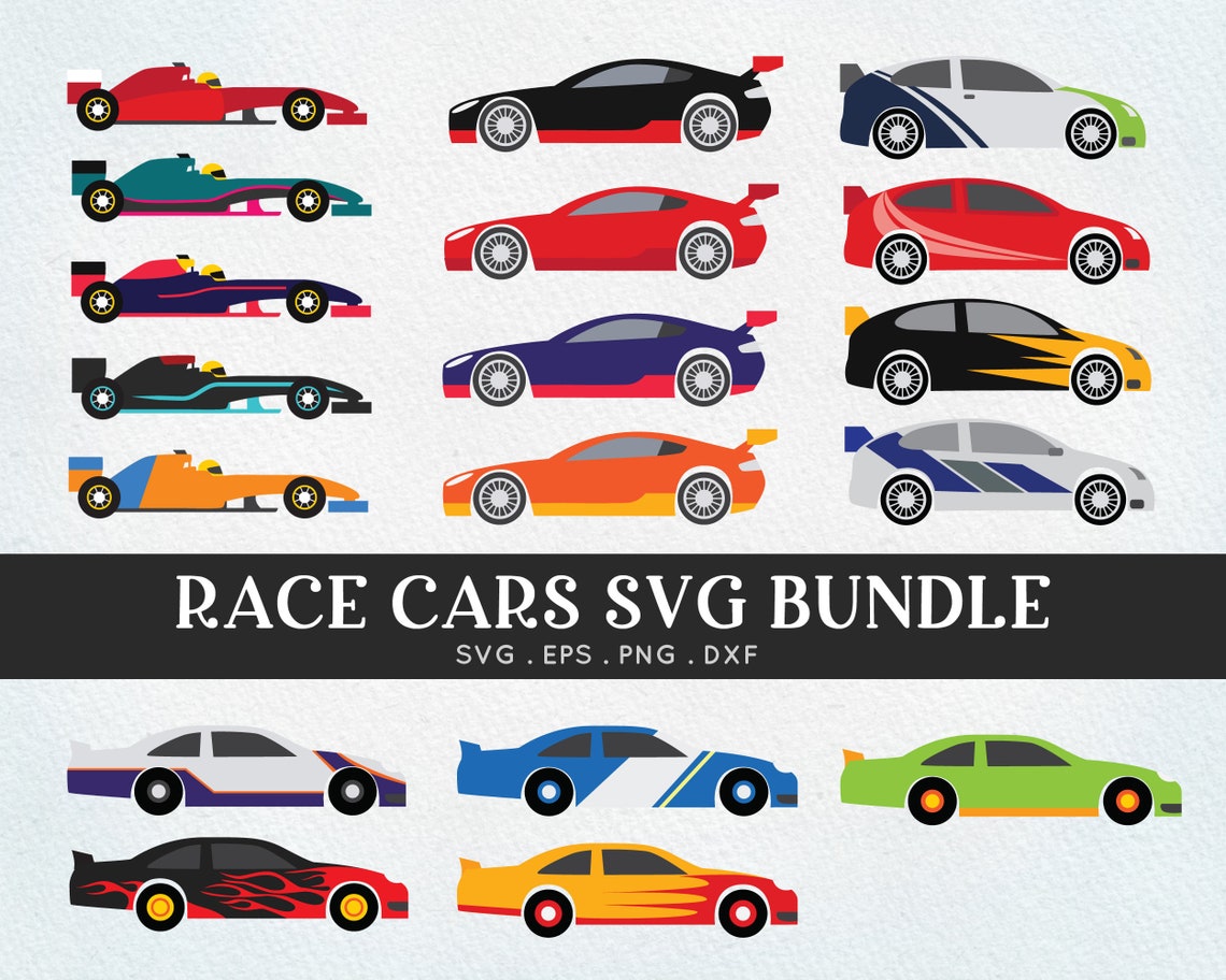 BUY 4 GET 50% OFF Race Car Svg Bundle Racing Car Svg | Etsy