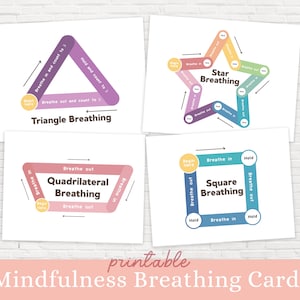 Mindfulness Breathing Exercise Cards for Kids: Calm Down Corner (PDF ...