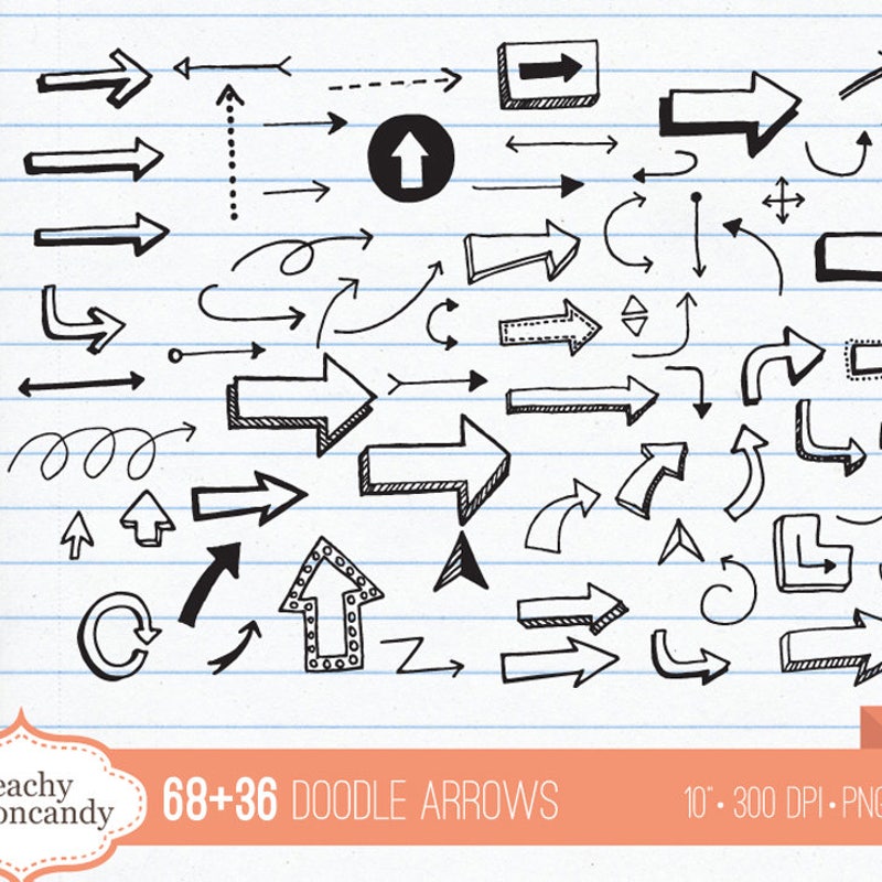 Doodle Arrow - Etsy