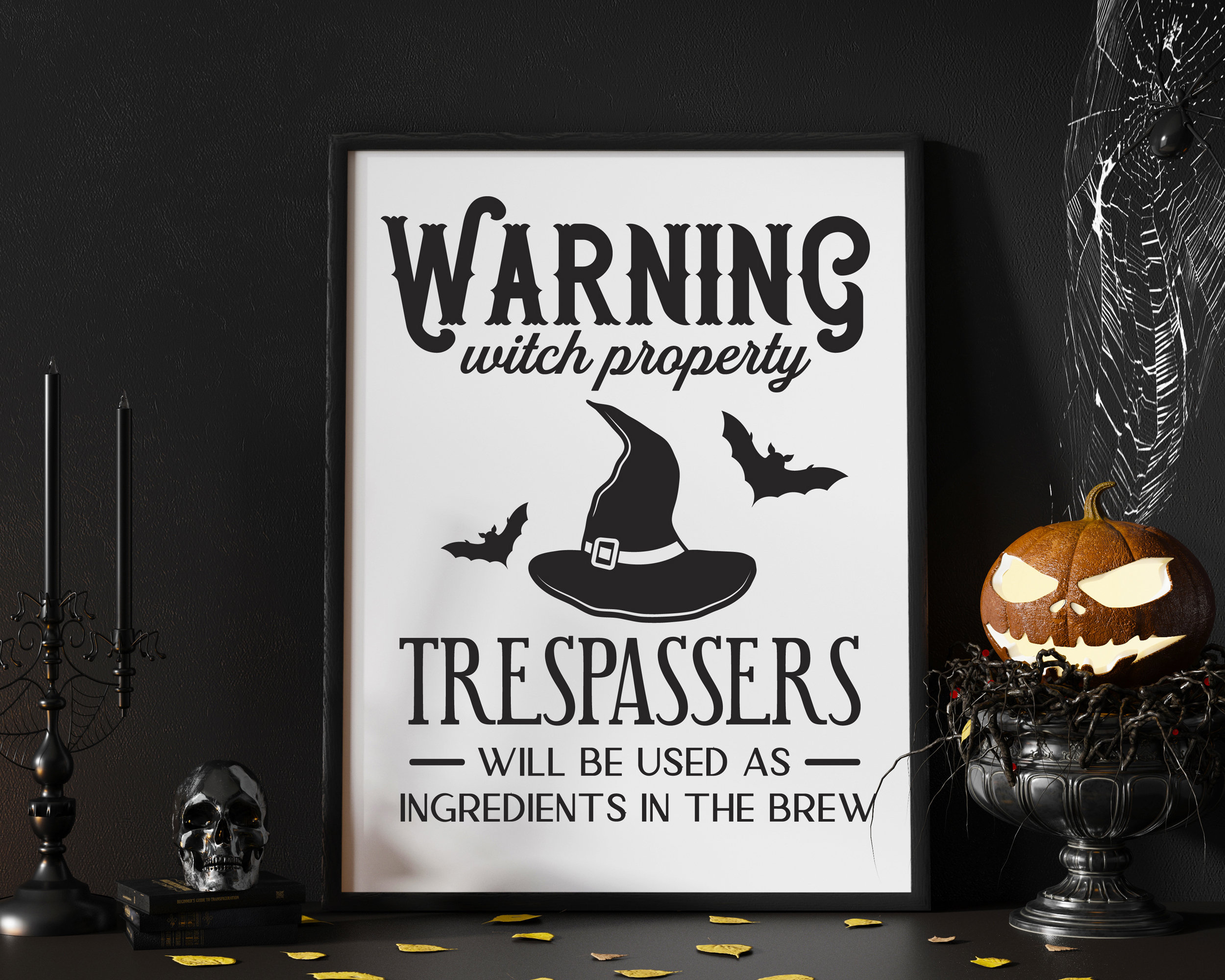 Vintage Halloween Signs SVG Bundle: Hocus Pocus, Haunted House (digital ...