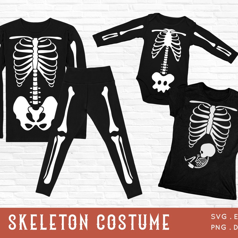 Halloween Skeleton Costume - Etsy UK