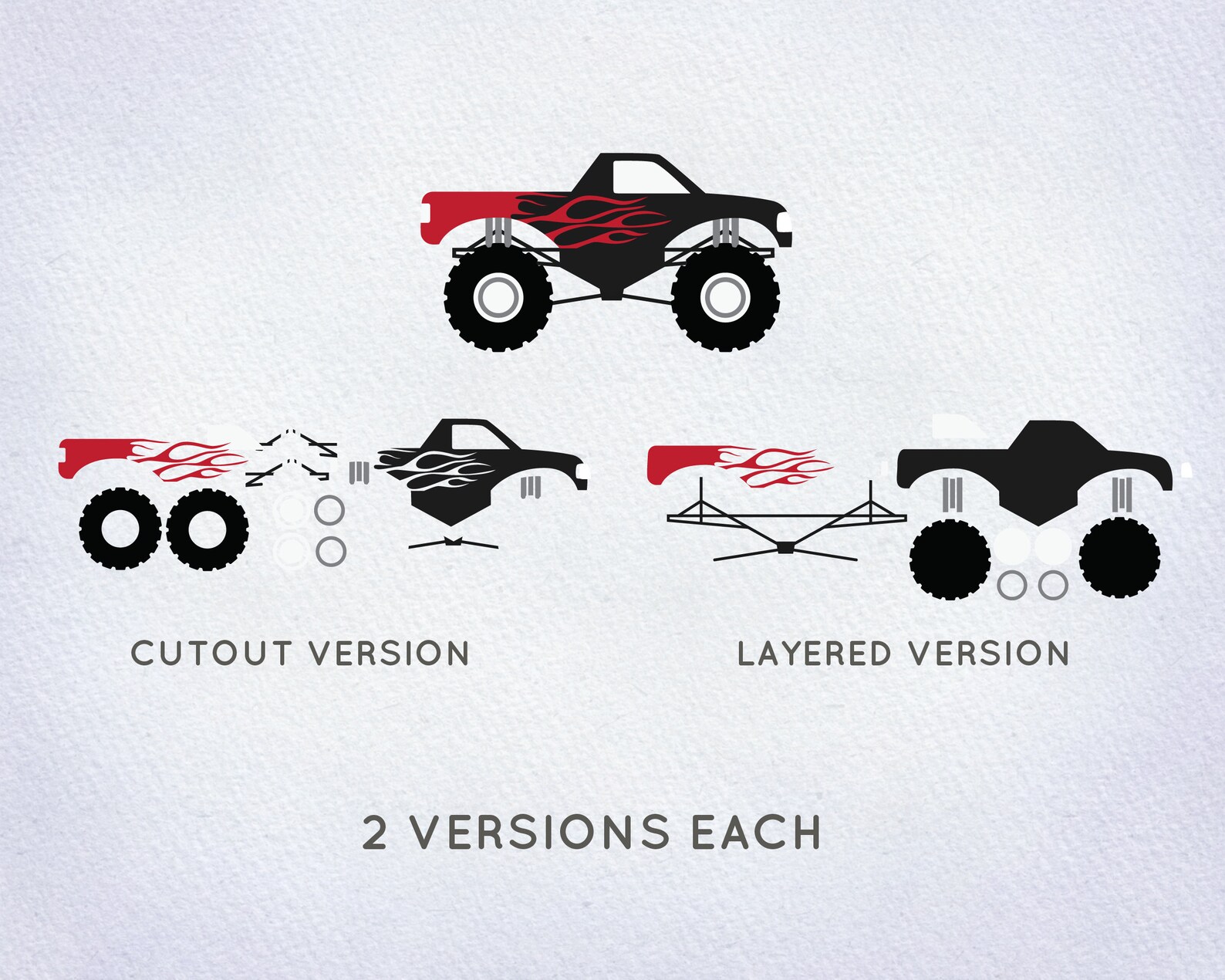 BUY 4 GET 50% OFF Monster Truck Svg Bundle Racing Truck Svg - Etsy