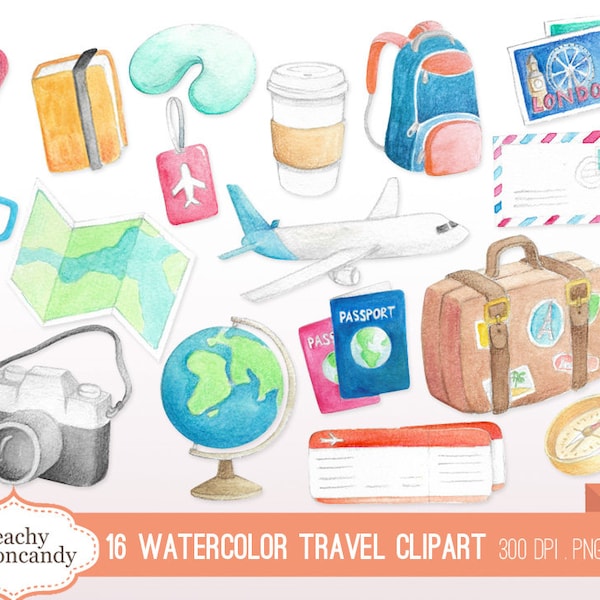 Travel Clip Art - Etsy