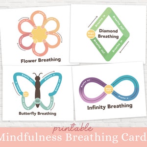 Mindfulness Breathing Exercise Cards for Kids: Calm Down Corner (PDF ...