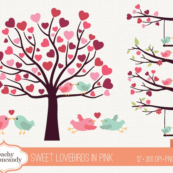 Lovebirds Tree - Etsy
