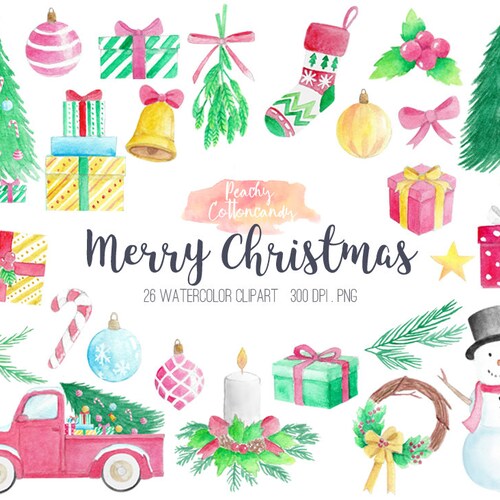 Cute Christmas Clip Art Commercial Use Christmas Clipart - Etsy