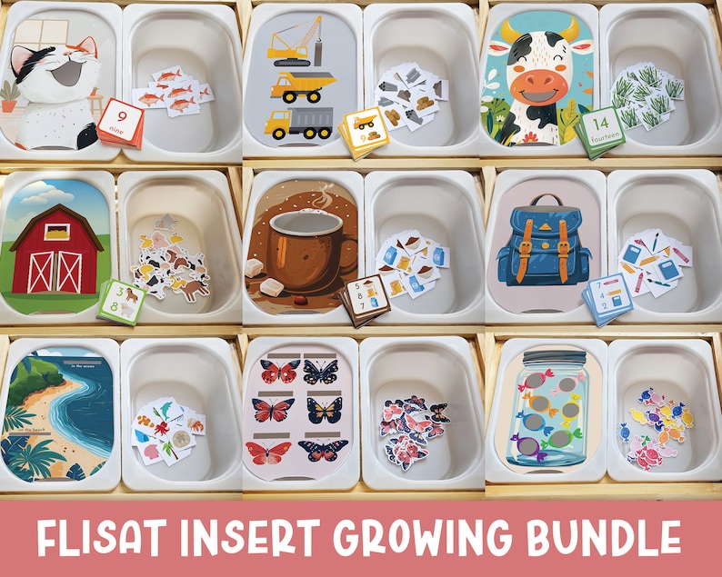 Flisat Insert Growing Bundle: 50+ Designs, Preschool Learning (digital ...