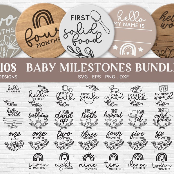 Milestone Svg - Etsy