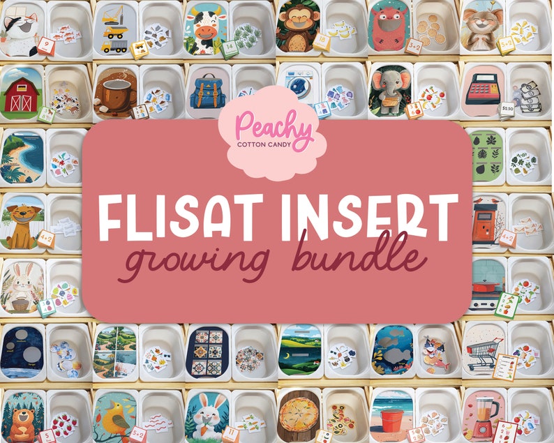 Flisat Insert Growing Bundle: 50+ Designs, Preschool Learning (digital ...