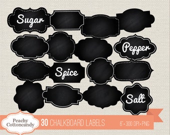 BUY 4 GET 50% OFF 30 Digital Kraft Paper Labels Cardboard Labels Clip ...