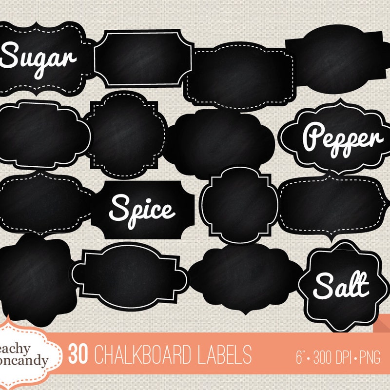 Chalkboard Label - Etsy