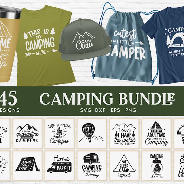 Camping Svg Bundle - Etsy