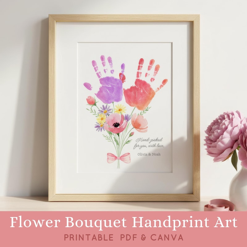 Handprint Flower Bouquet - Etsy