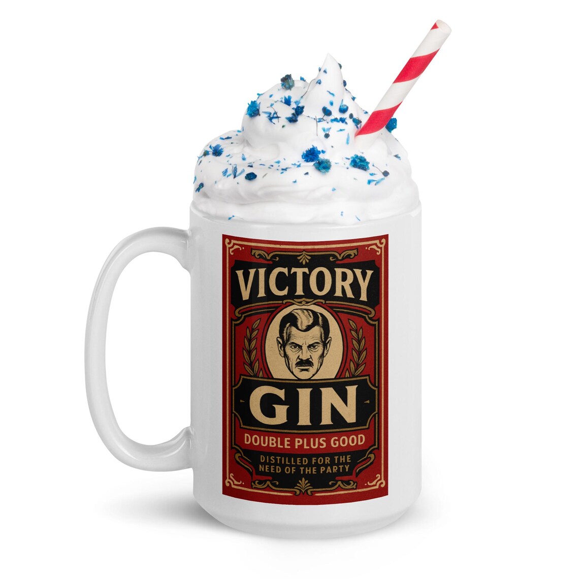 Victory Gin Label George Orwell 1984 | Original Artwork | 11oz 15oz ...
