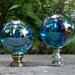 Large Turquoise Lamp Finial, Iridescent - Etsy