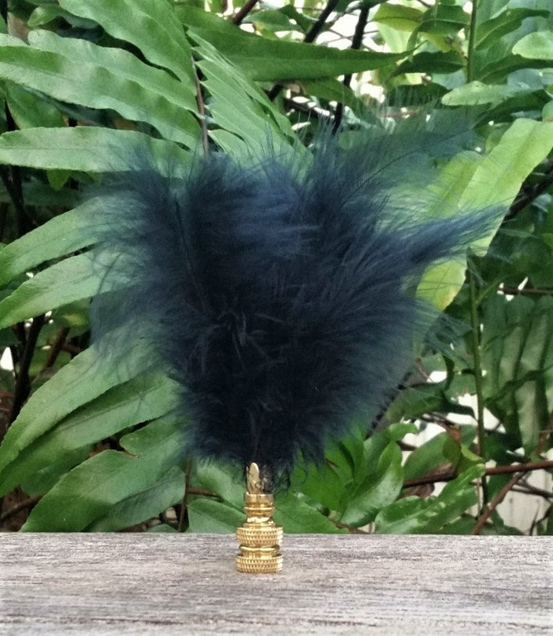 Blue Feather Lamp Finial - Etsy