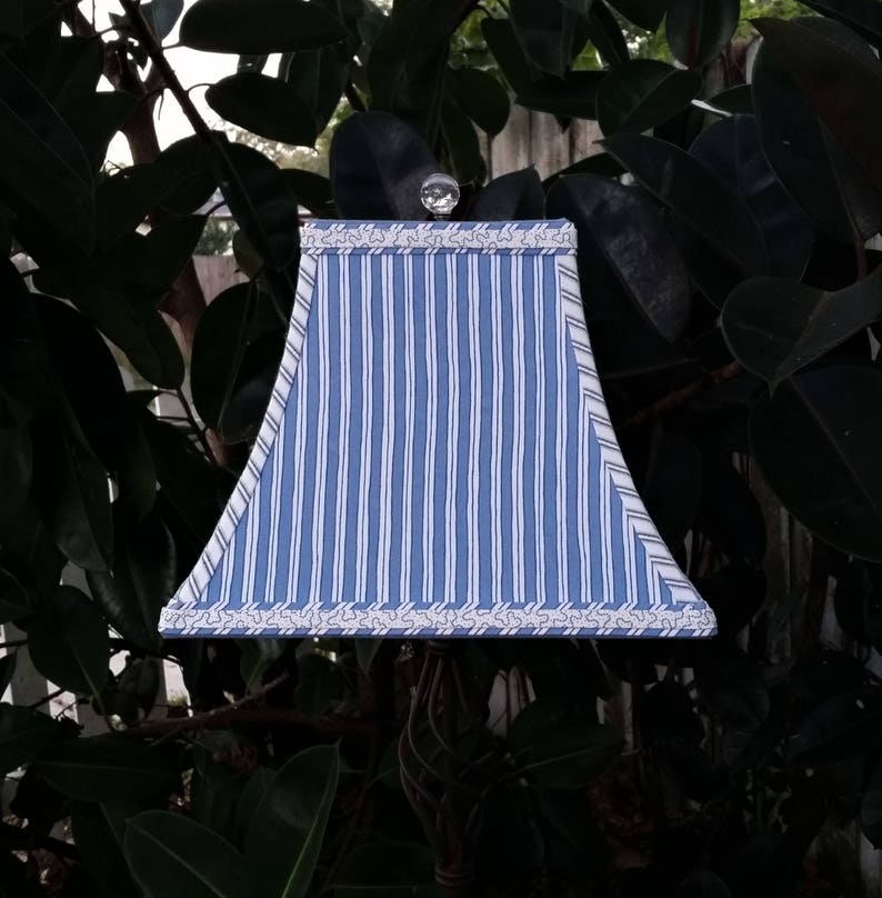 Blue Lampshade Square Bell Lamp Shade - Etsy