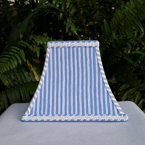 Blue Lampshade, Square Bell Lamp Shade - Etsy