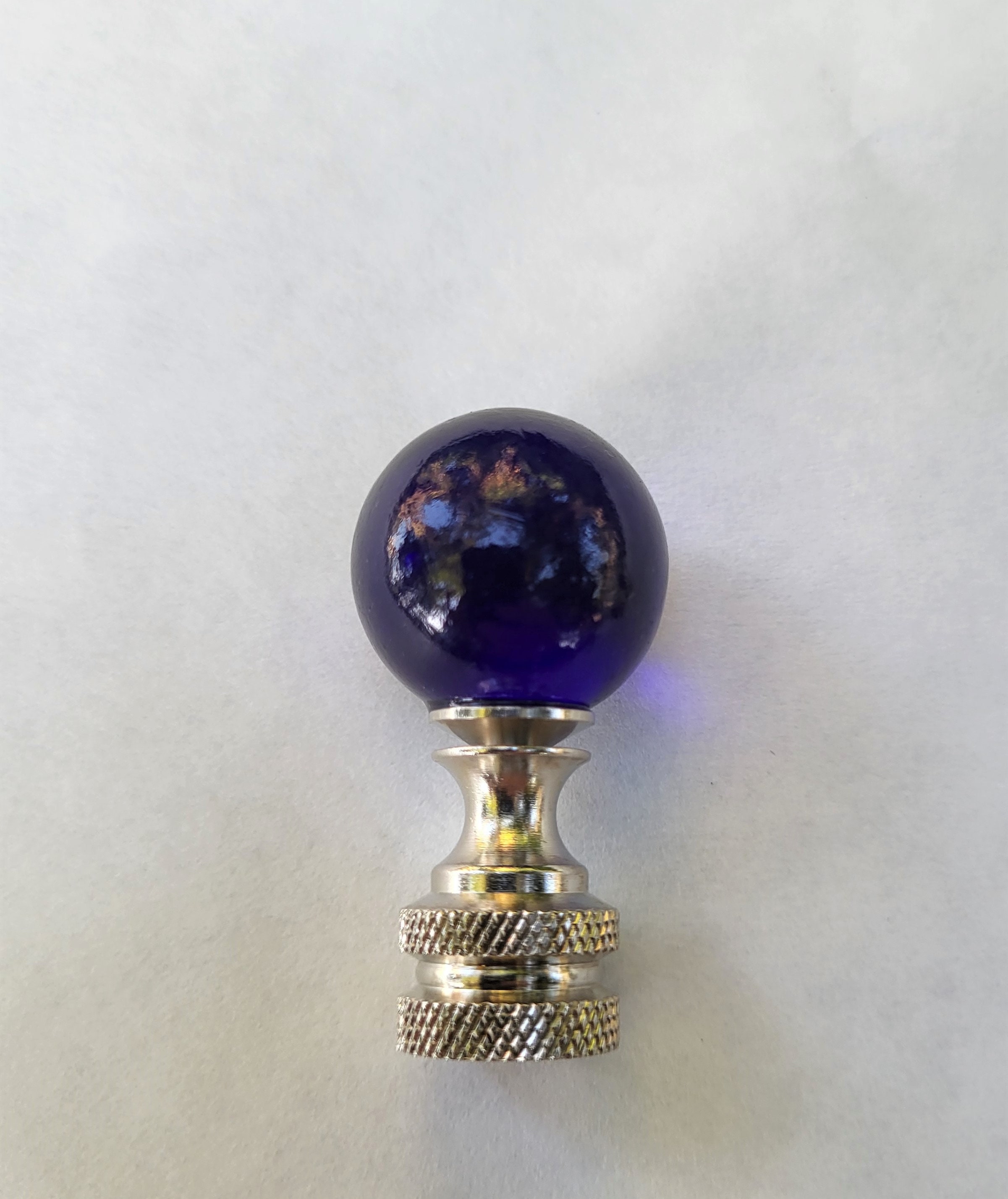Small Cobalt Blue Lamp Finial - Etsy