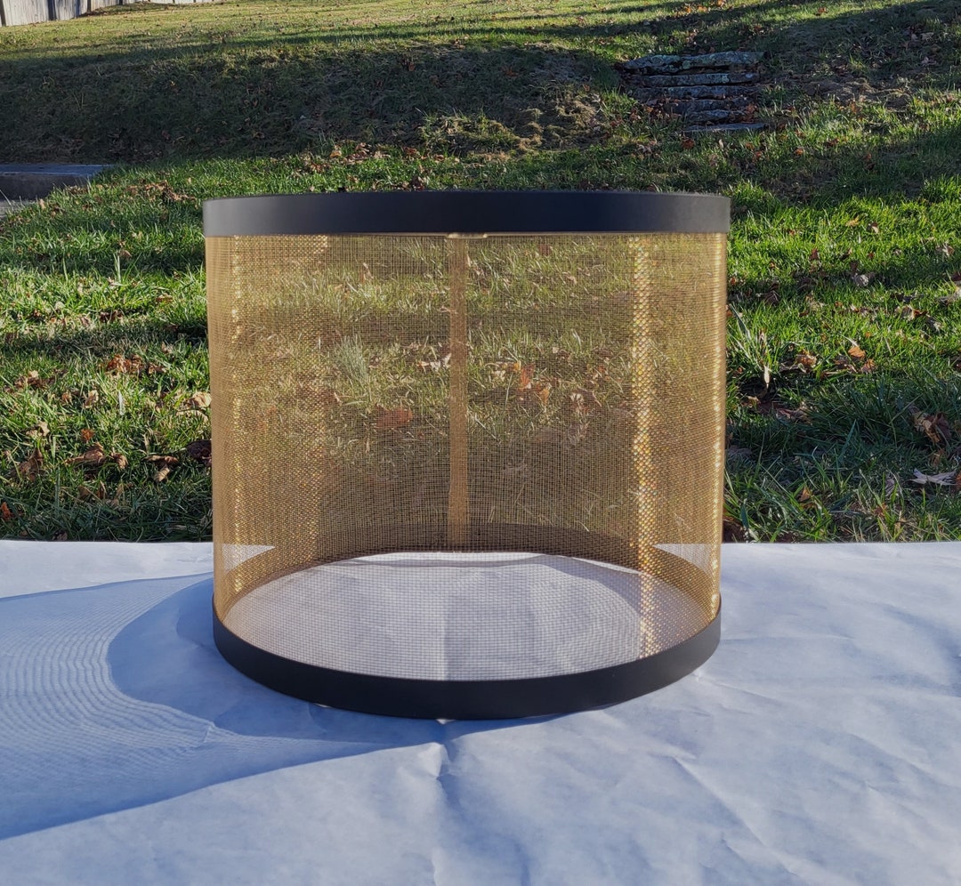 Wire Mesh Lampshade, Bronze Drum Lamp Shade - Etsy