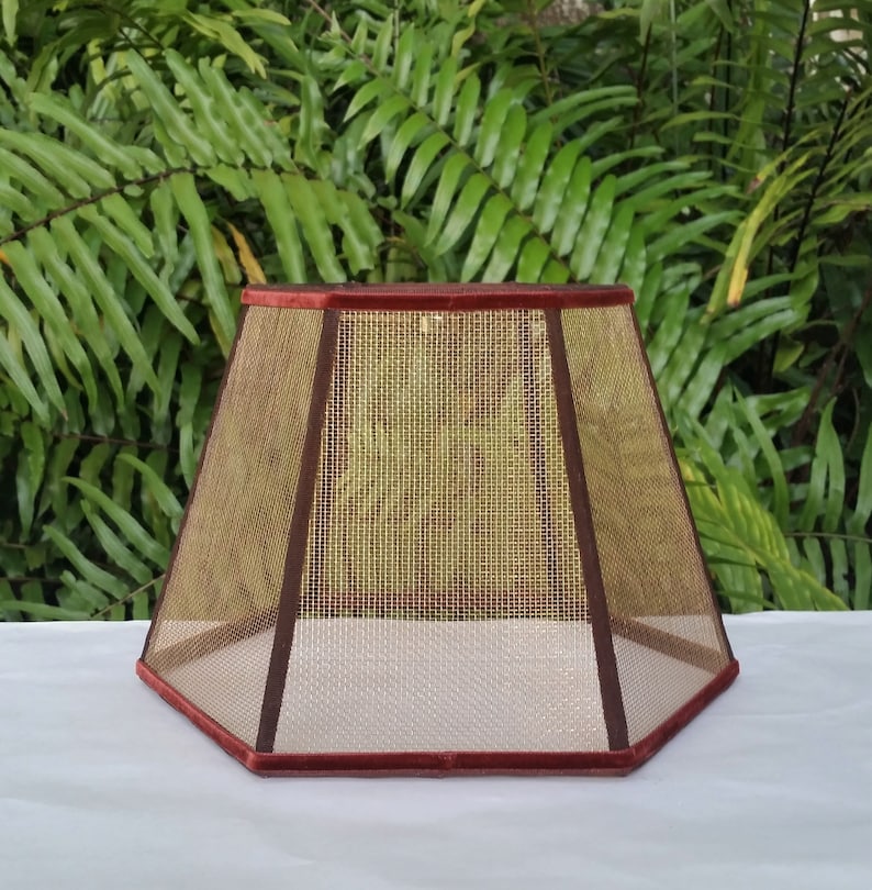 Wire Mesh Lamp Shade Bronze Screen - Etsy