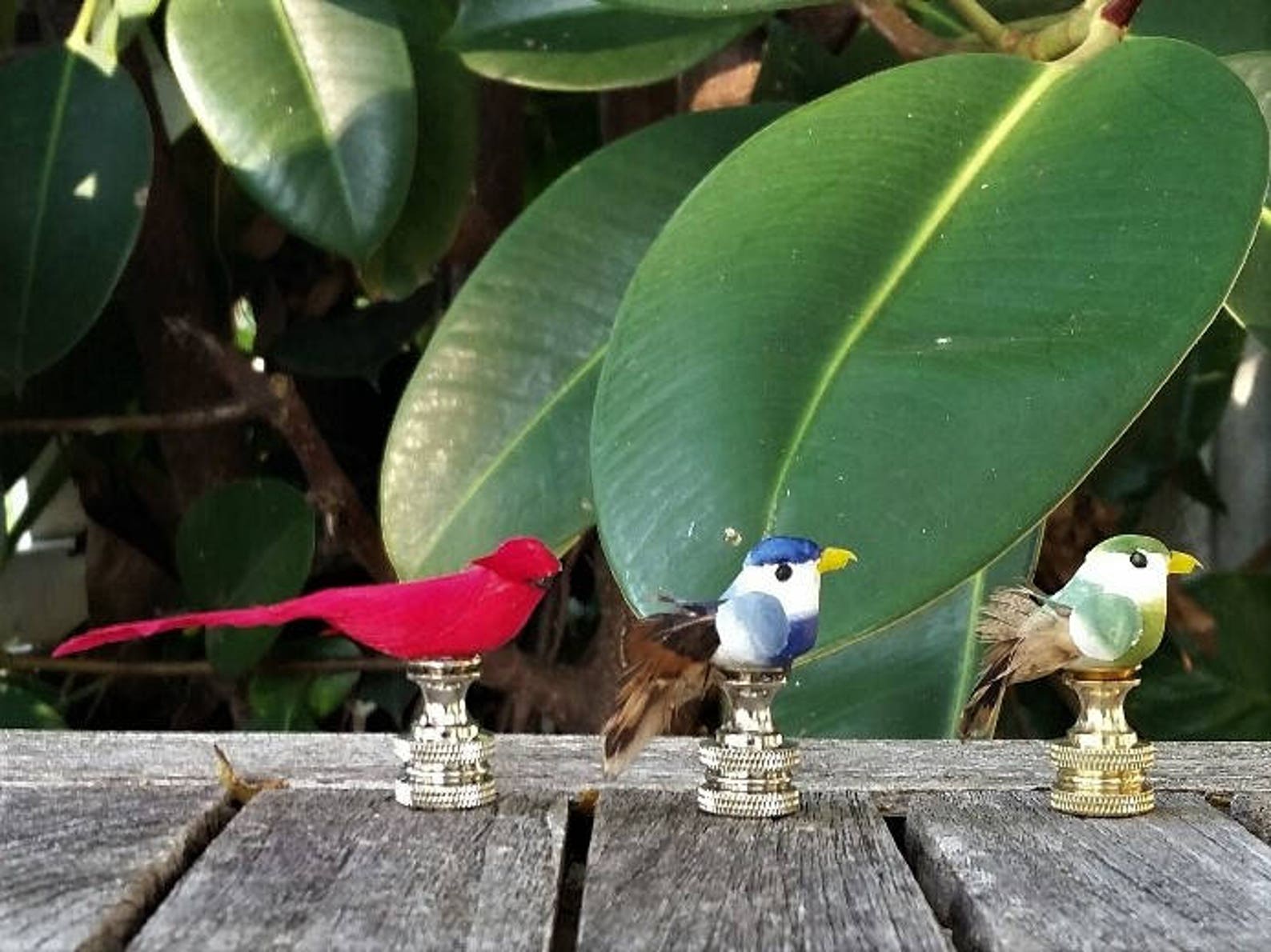 Small Bird Lamp Finial Blue Green or Red - Etsy