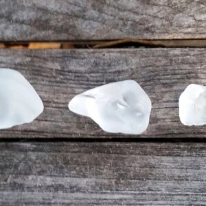 Frosted Lamp Finial, White Sea Glass - Etsy