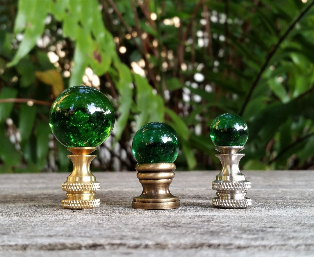 Small Green Lamp Finial - Etsy