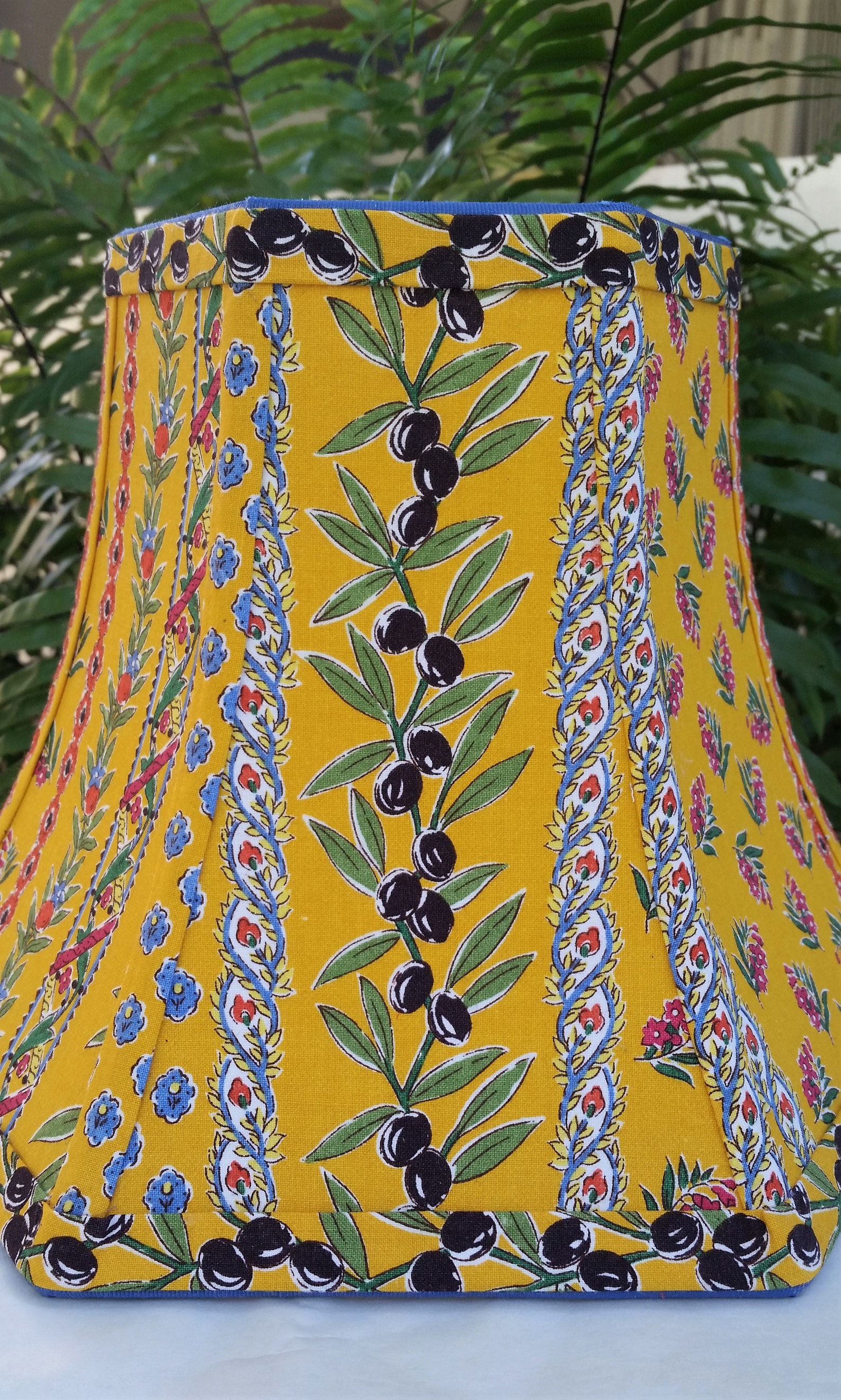 French Country Lamp Shade Bright Yellow Bell Lampshade | Etsy