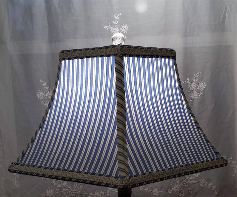 Blue Lampshade Square Bell Lamp Shade - Etsy