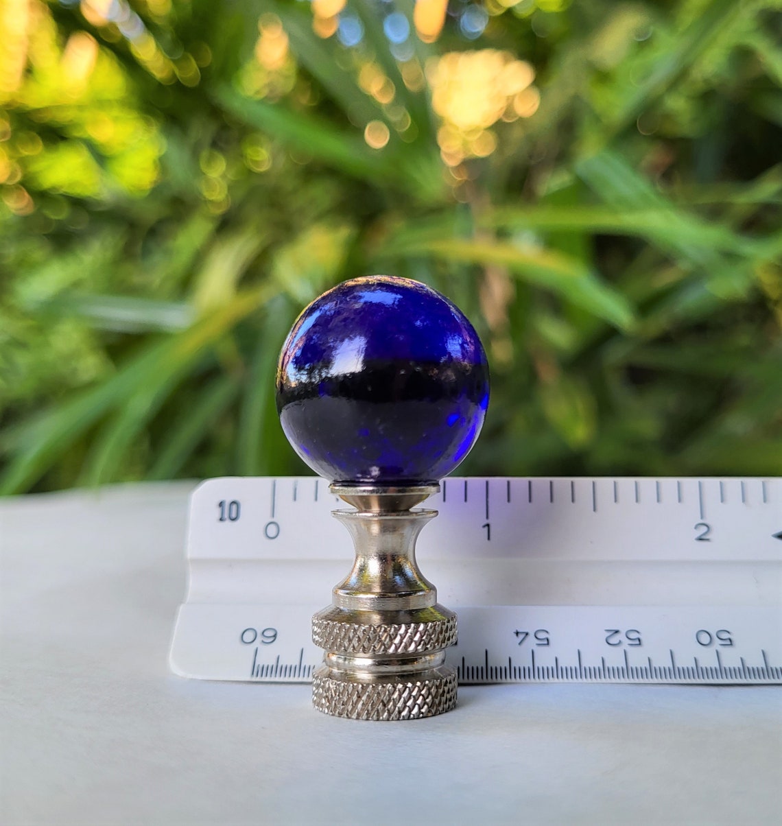 Small Cobalt Blue Lamp Finial - Etsy