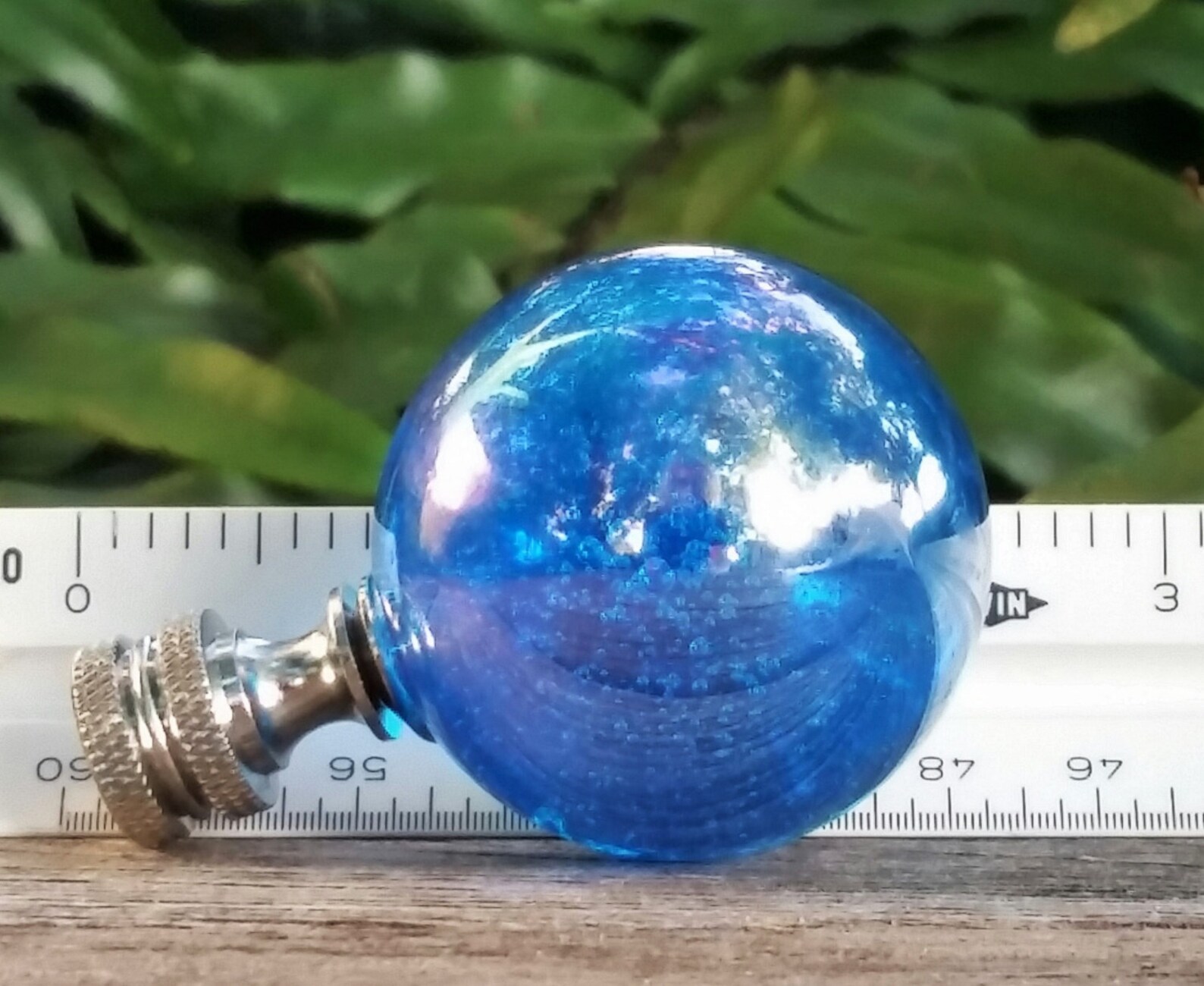 Large Turquoise Lamp Finial, Iridescent - Etsy