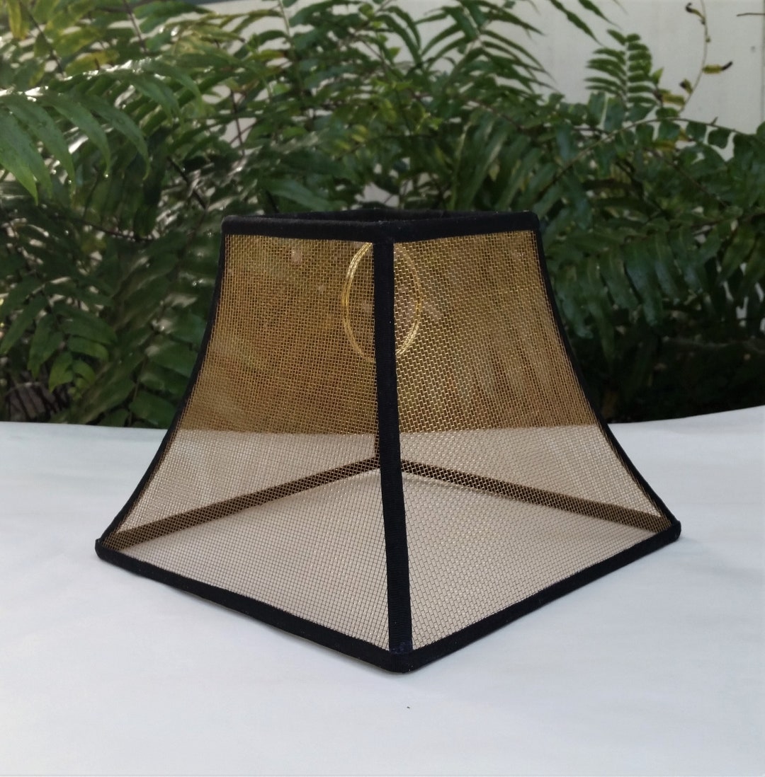 Mesh Lampshade, Bronze Screen Custom Lamp Shade - Etsy