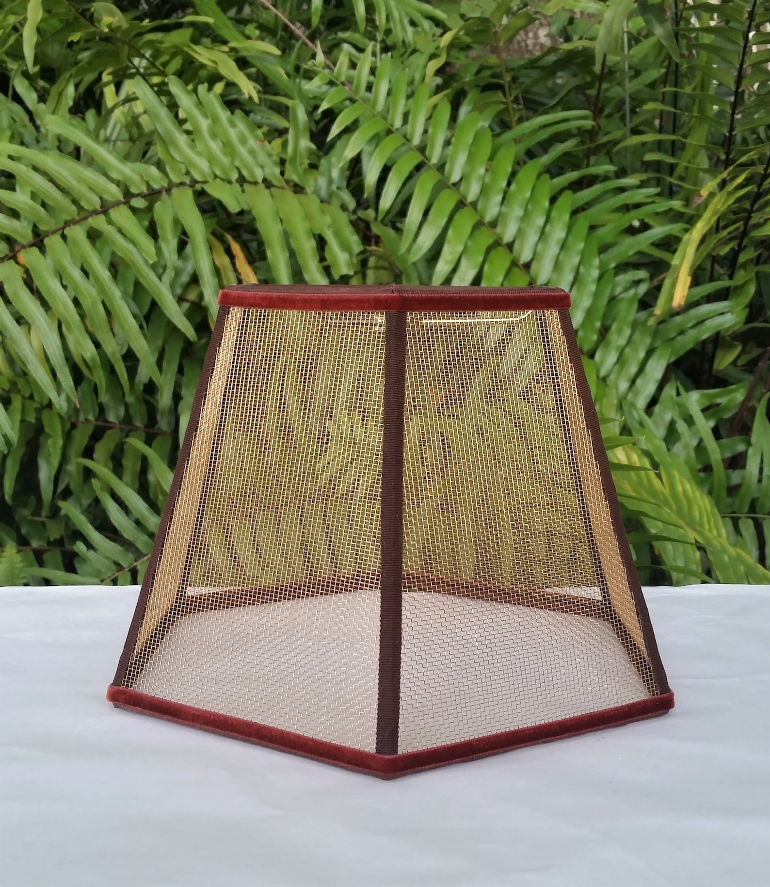 Wire Mesh Lamp Shade Bronze Screen - Etsy