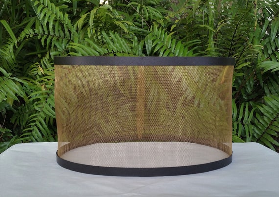 Wire Mesh Lampshade Oval Bronze Industrial Lamp Shade - Etsy