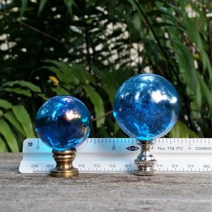 Large Turquoise Lamp Finial, Iridescent - Etsy