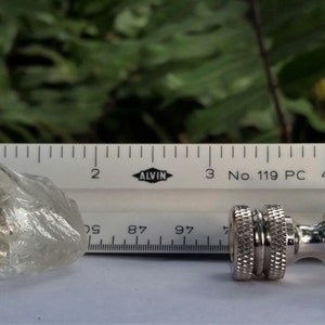 Lamp Finial, Clear Sea Glass Rock - Etsy