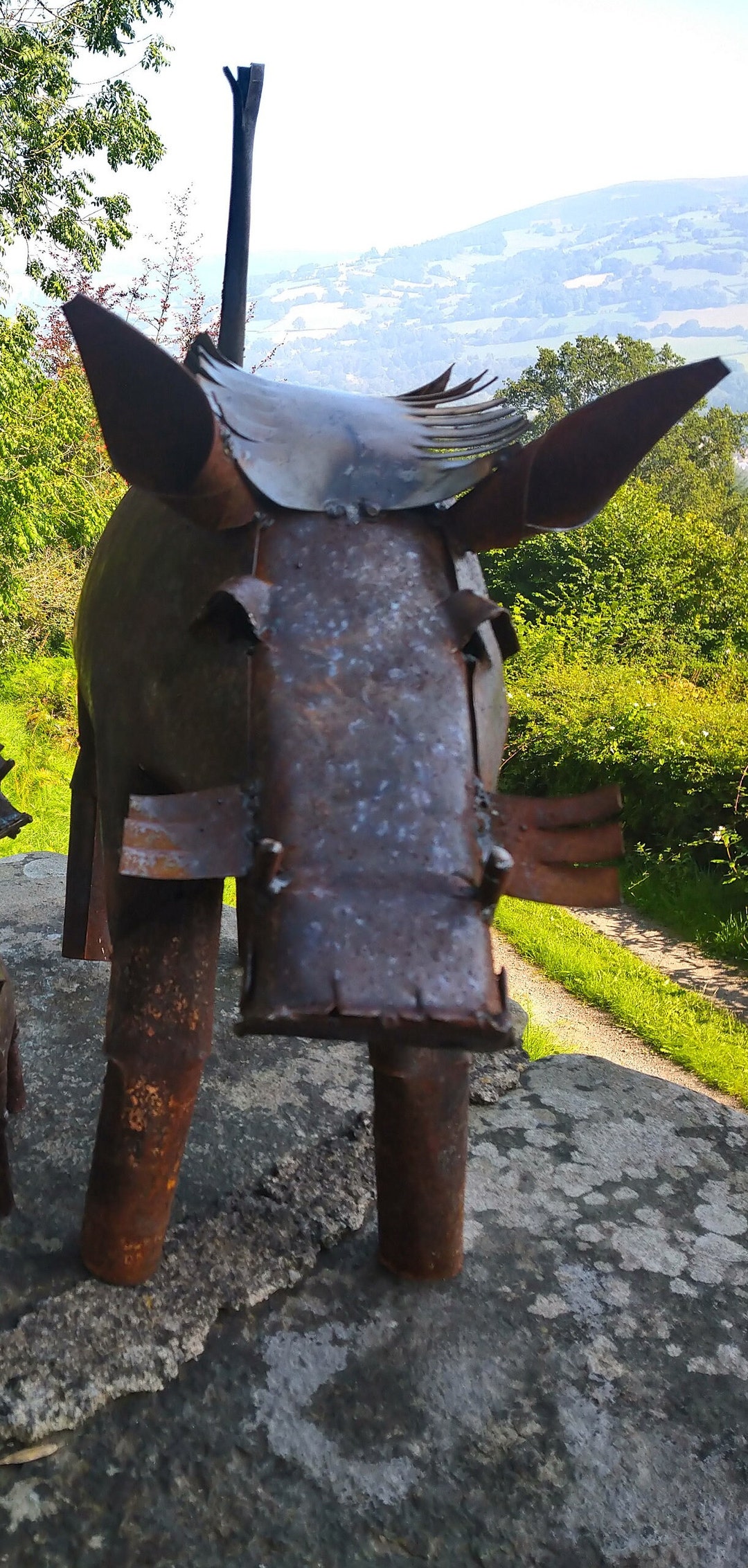 Large Recycled Metal Warthog 44cms - Etsy