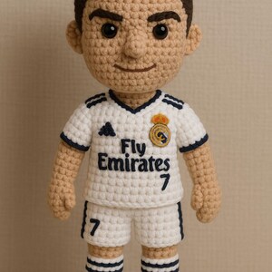 Cristiano Ronaldo CR7 Crochet Pattern – Amigurumi Plush PDF – Real ...