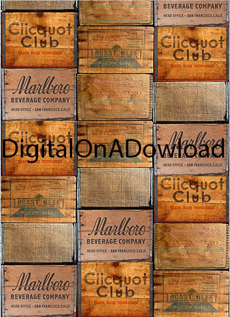 Wooden Crates Digital Backdrop - Etsy