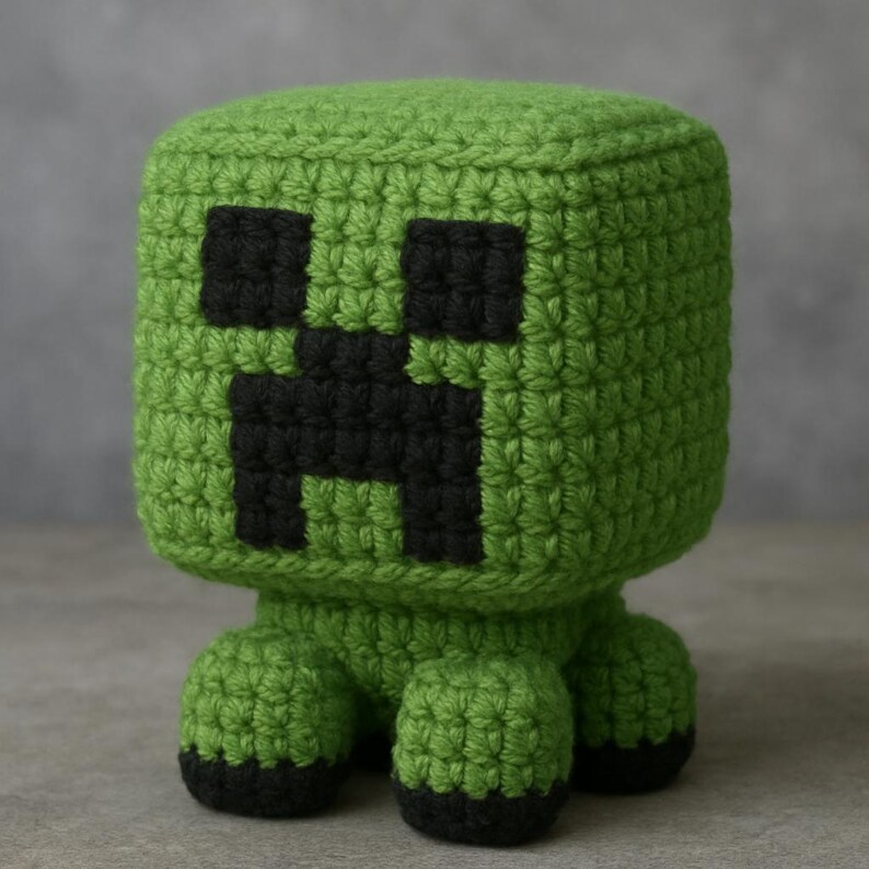 Minecraft Inspired Creeper Crochet Pattern – Amigurumi Plush Toy PDF ...